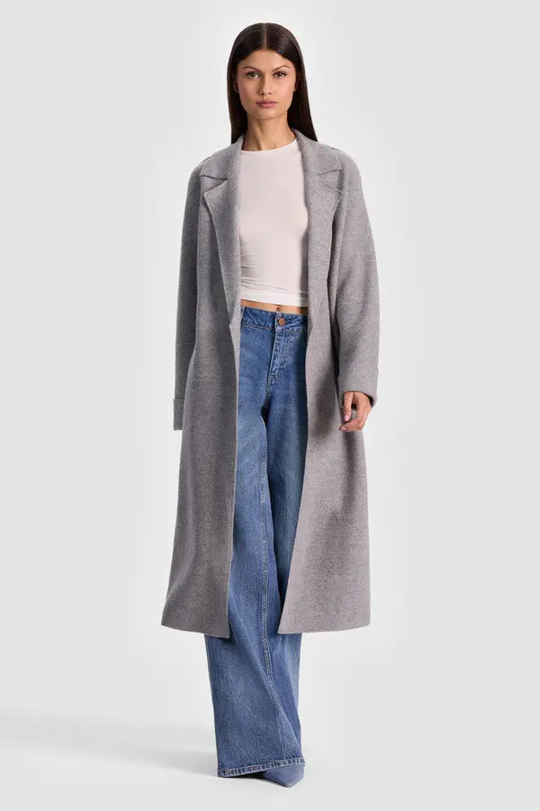 Alice + Olivia Rowan Merino Wool Wrap Coat
