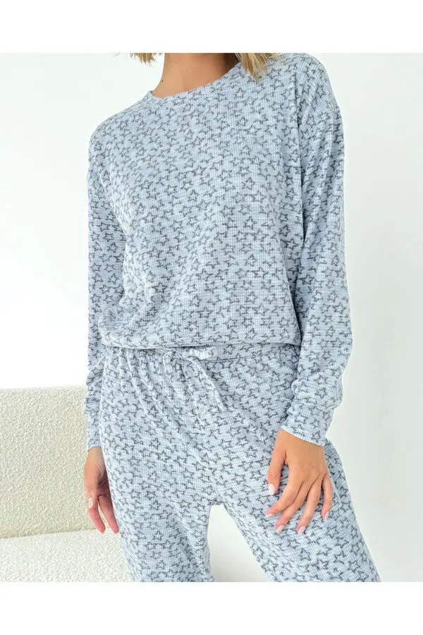 Splendid Outline Stars Marna Waffle Pj Set