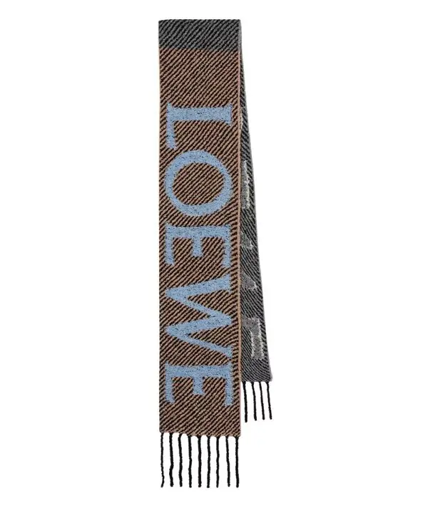 Loewe Logo Alpaca And Wool-blend Scarf