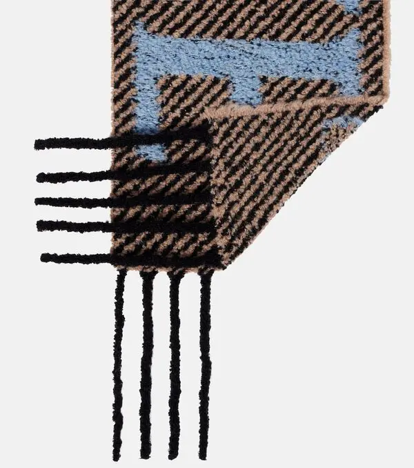 Loewe Logo Alpaca And Wool-blend Scarf
