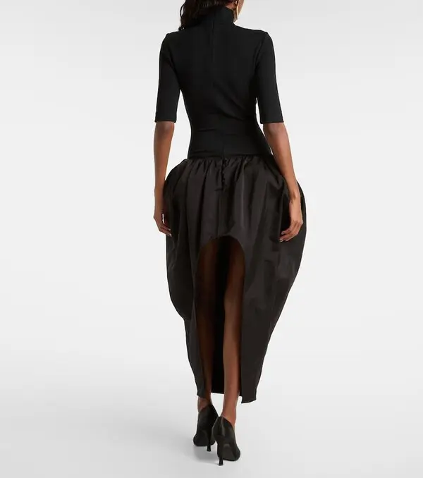 Magda Butrym Turtleneck Midi Dress