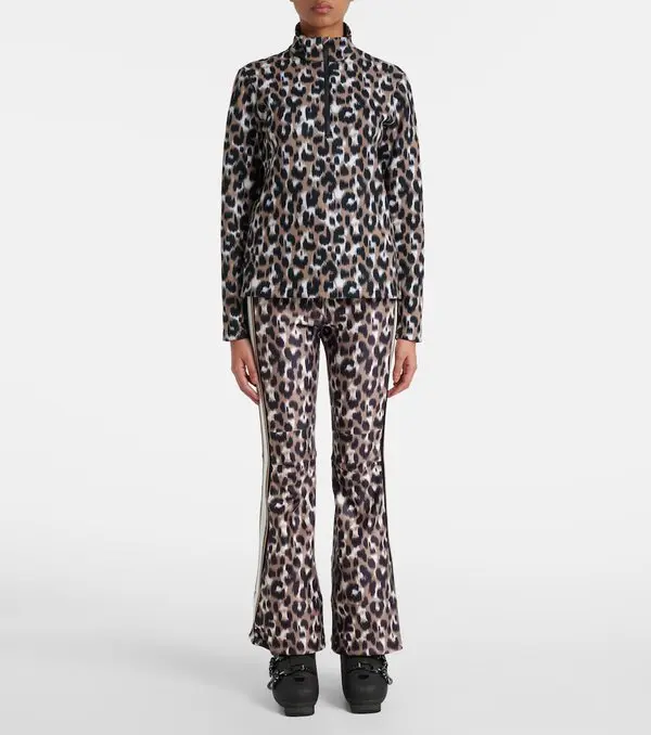 Fusalp Orion Leopard-print Ski Top - Multicoloured