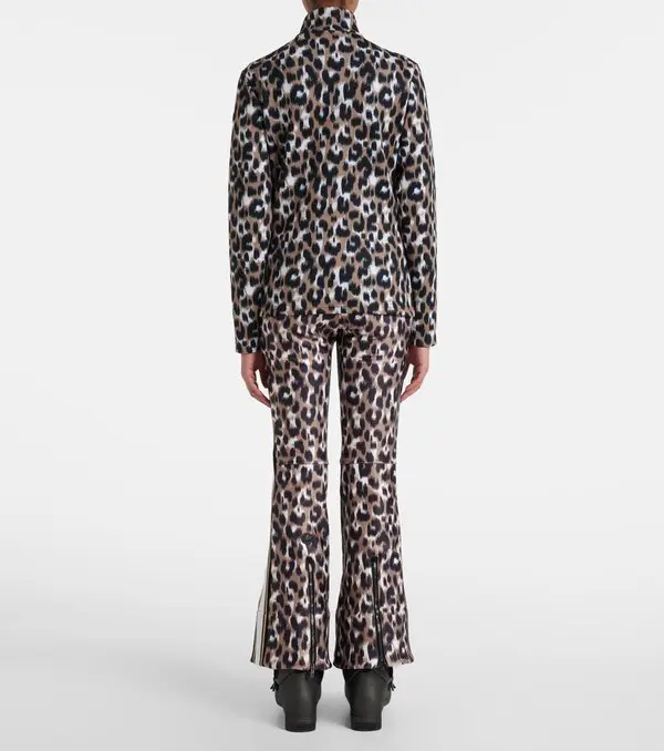Fusalp Orion Leopard-print Ski Top - Multicoloured