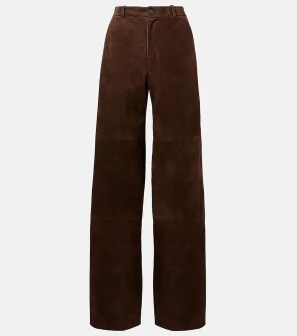 Vince Leather Straight Pants