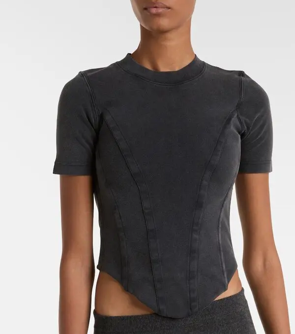 Balenciaga Cotton Jersey T-shirt - Black