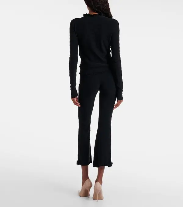 Balenciaga Ruffled Cardigan