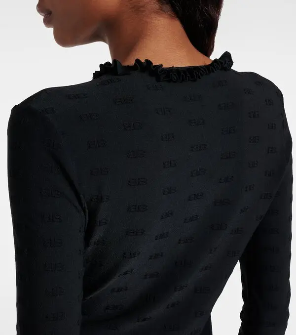 Balenciaga Ruffled Cardigan