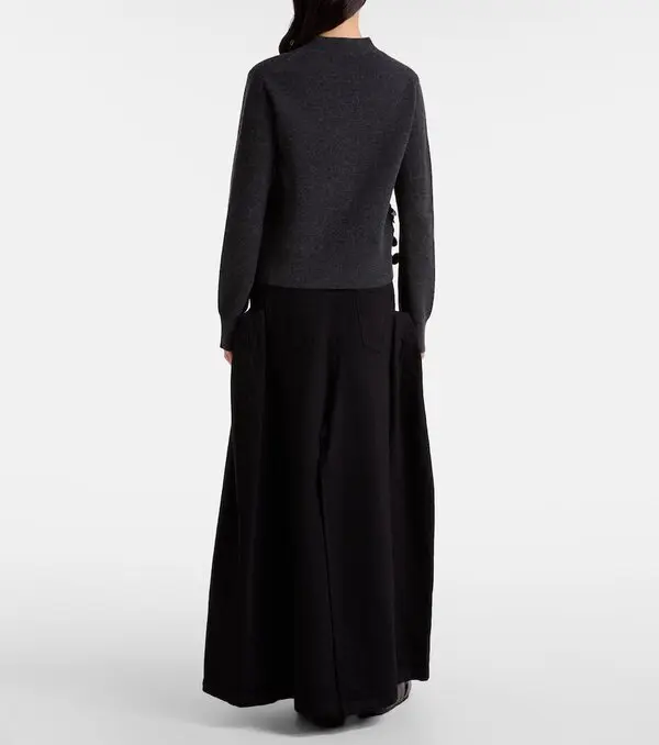 Sacai Sequined Wool Cardigan