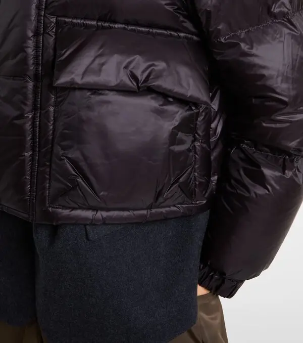 Sacai Layered Wool Down Jacket - Black