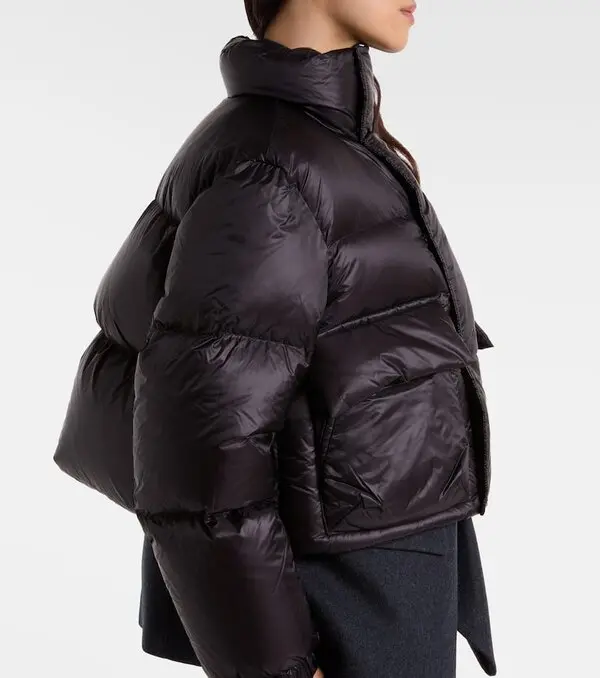 Sacai Layered Wool Down Jacket - Black