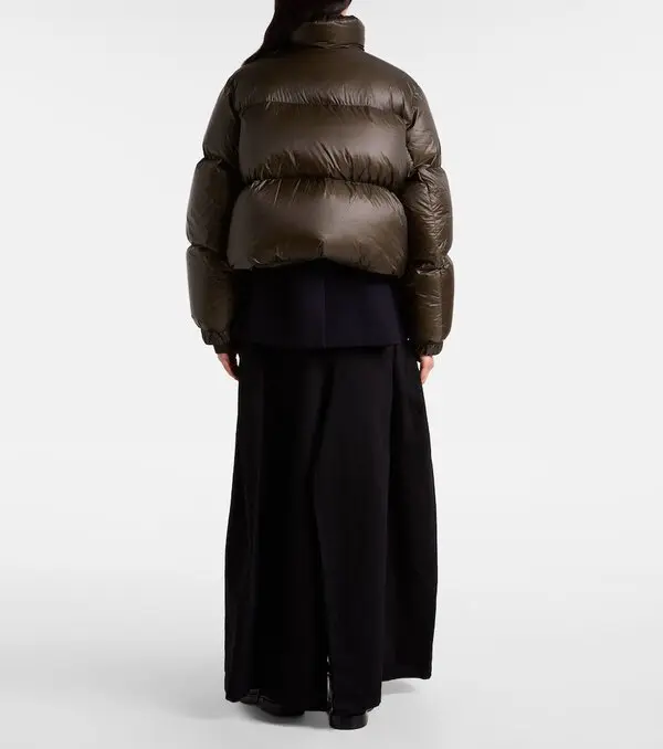 Sacai Layered Wool-trimmed Down Jacket