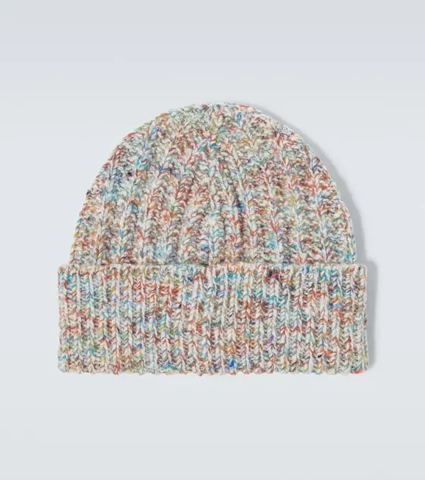 Loewe Anagram Wool And Cashmere-blend Beanie