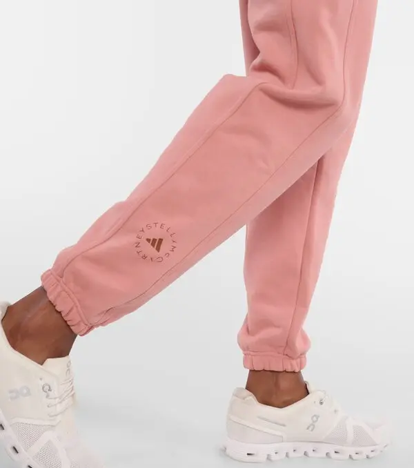 Adidas By Stella McCartney Cotton Sweatpants - Pink
