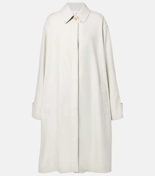 THE ROW Pluma Cotton And Cashmere Coat - White