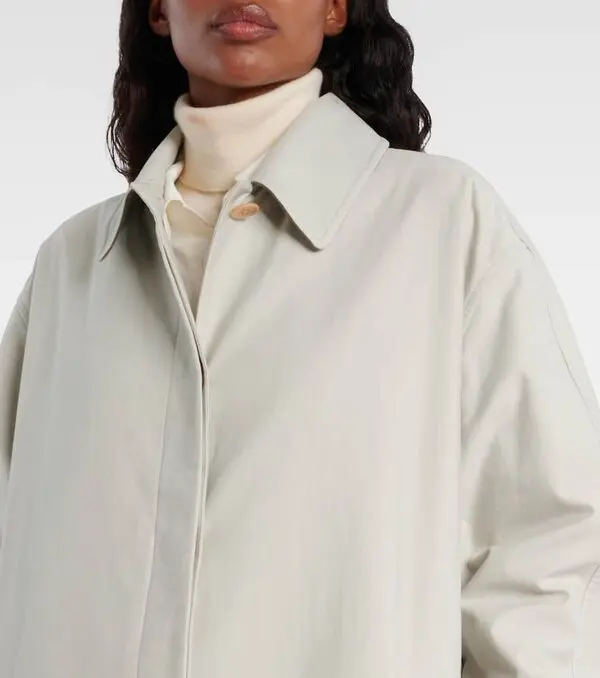 THE ROW Pluma Cotton And Cashmere Coat - White