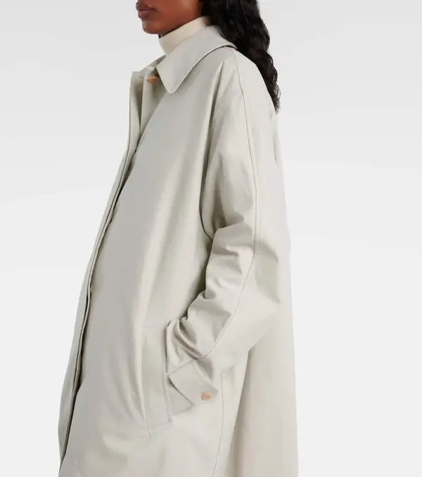 THE ROW Pluma Cotton And Cashmere Coat - White