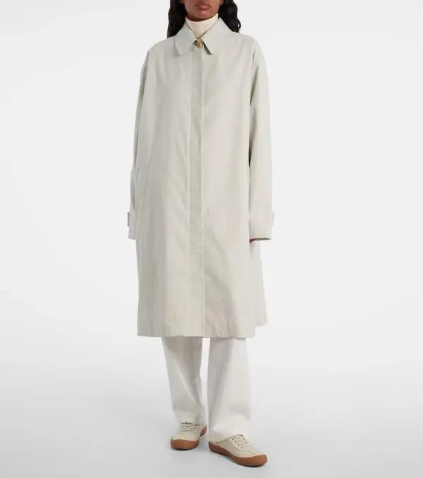 THE ROW Pluma Cotton And Cashmere Coat - White