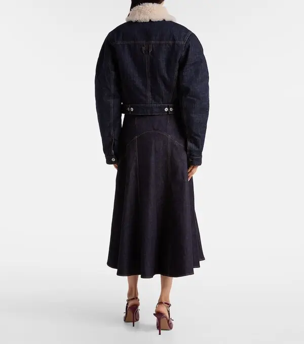 Jacquemus Denim Blouson Jacket - Blue
