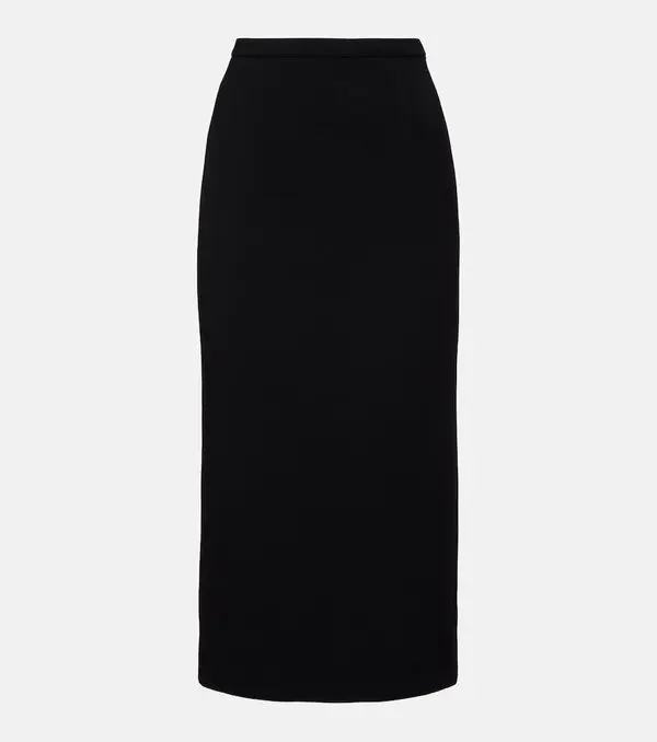 Givenchy Wool-blend Midi Skirt - Black