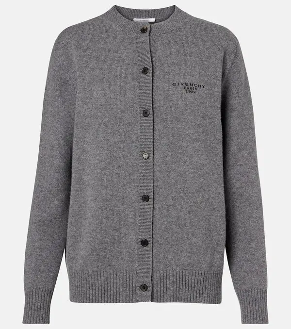 Givenchy Wool And Cashmere Cardigan - Grey