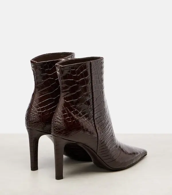 JIMMY CHOO Frankie 85 Leather Ankle Boots