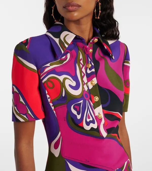 Emilio Pucci Orchidee Polo Dress