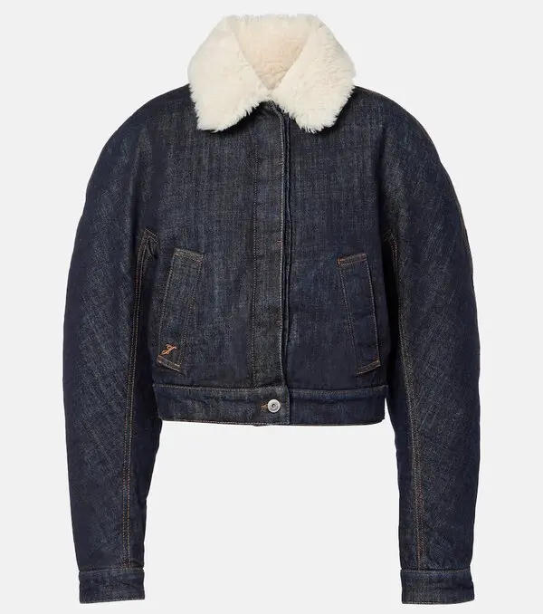 Jacquemus Dark Navy Denim Blouson Jacket