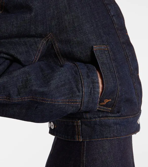 Jacquemus Dark Navy Denim Blouson Jacket