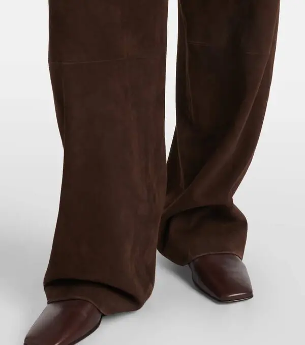 Vince Leather Straight Pants