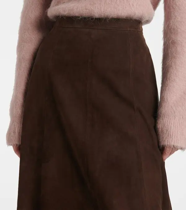 Vince Suede Midi Skirt