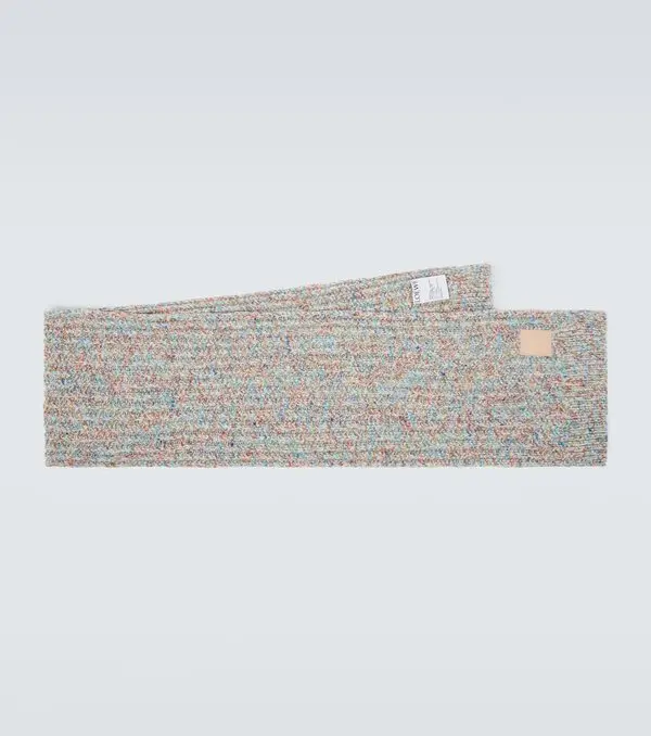 Loewe Wool And Cashmere-blend Scarf - Multicoloured