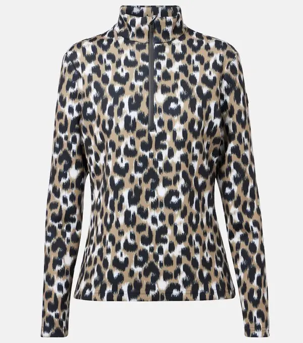 Fusalp Orion Leopard-print Ski Top - Multicoloured