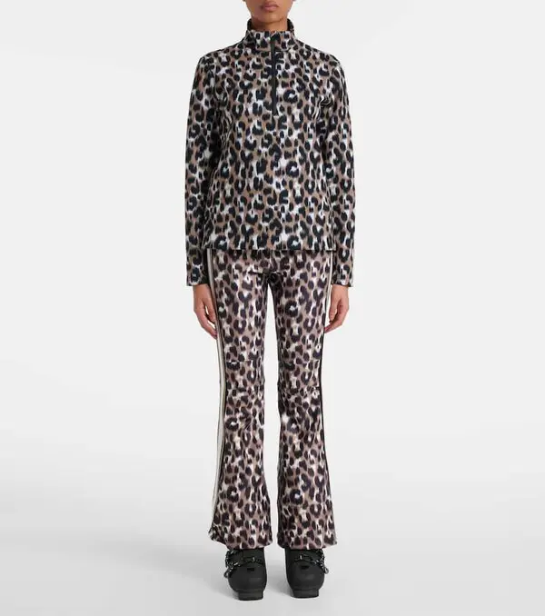 Fusalp Orion Leopard-print Ski Top - Multicoloured