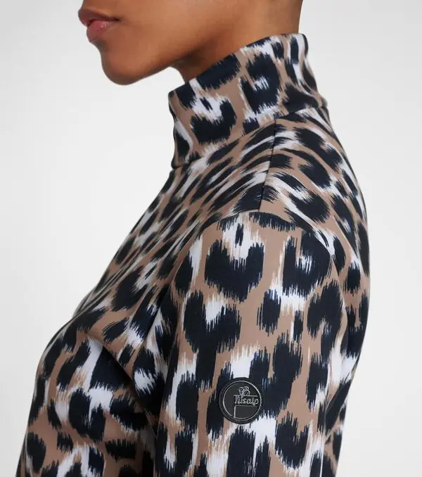 Fusalp Orion Leopard-print Ski Top - Multicoloured