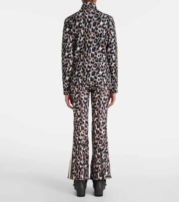 Fusalp Orion Leopard-print Ski Top - Multicoloured