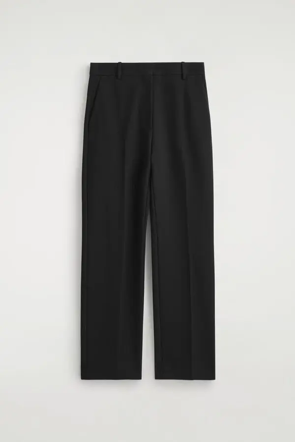 Cos Milano Straight-leg Trousers - Black