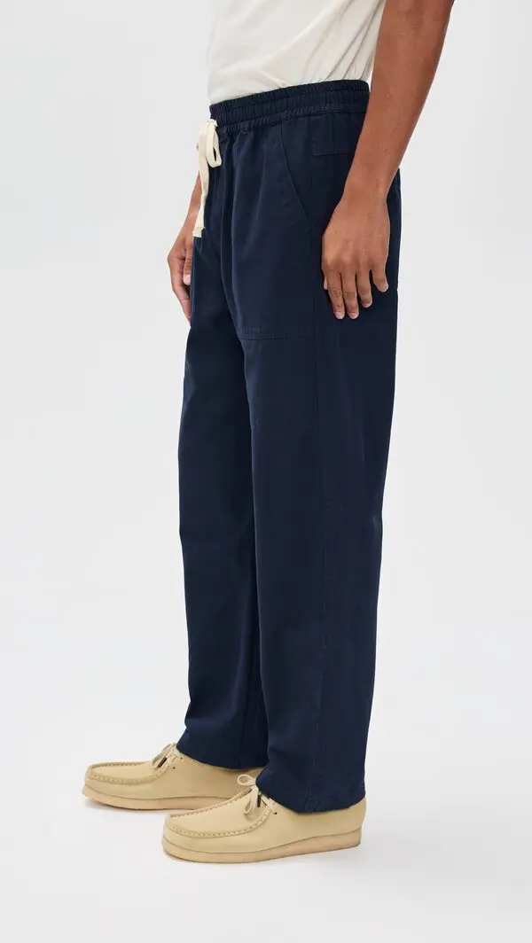 MCTAVISH Twill Pull-on Pants - Dark Blue