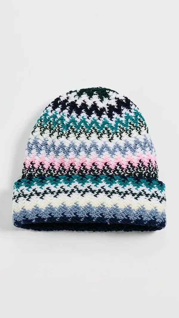 Missoni Striped Knit Beanie - Multi | Editorialist display picture 1