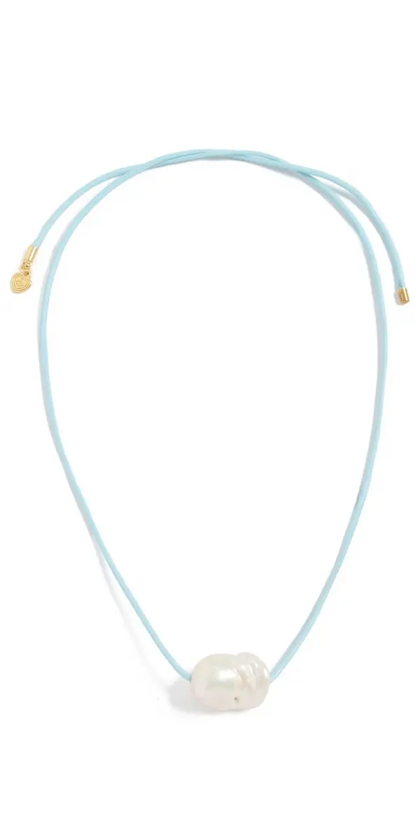 HART Pearl Cord Necklace - Sky Blue