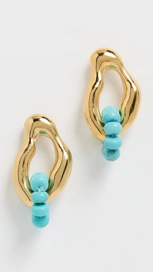 MAYAMAR Turquoise Beaded Earrings