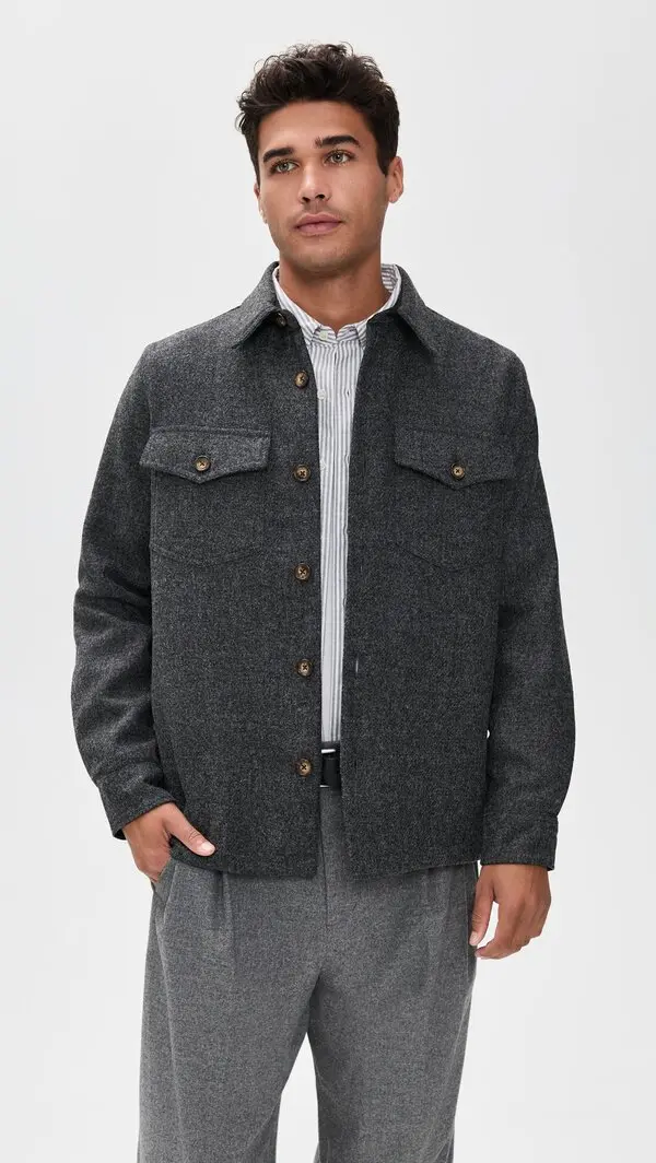 Portuguese Flannel Wool Field Shirt Jacket