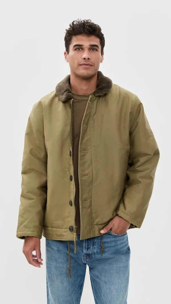 Alpha Industries 1940s N-1 Deck Jacket In Khaki - 30% Off 