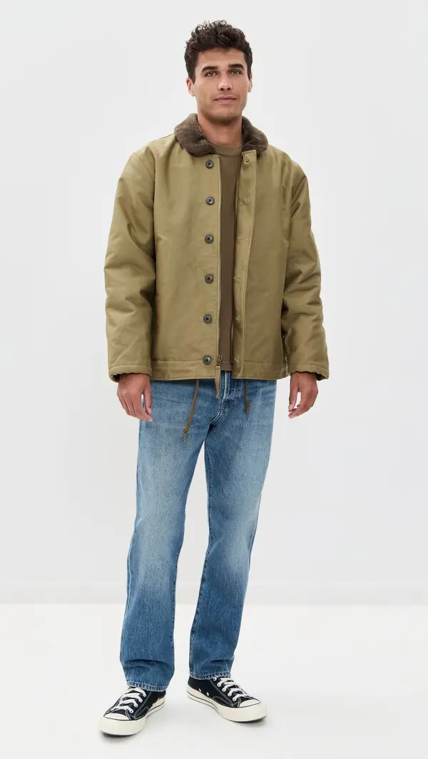Alpha Industries 1940s N-1 Deck Jacket In Khaki - 30% Off