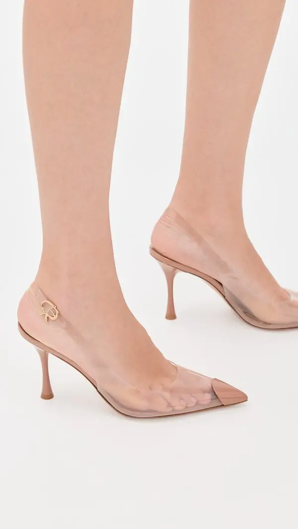 GIANVITO ROSSI Glass Vernice Heels