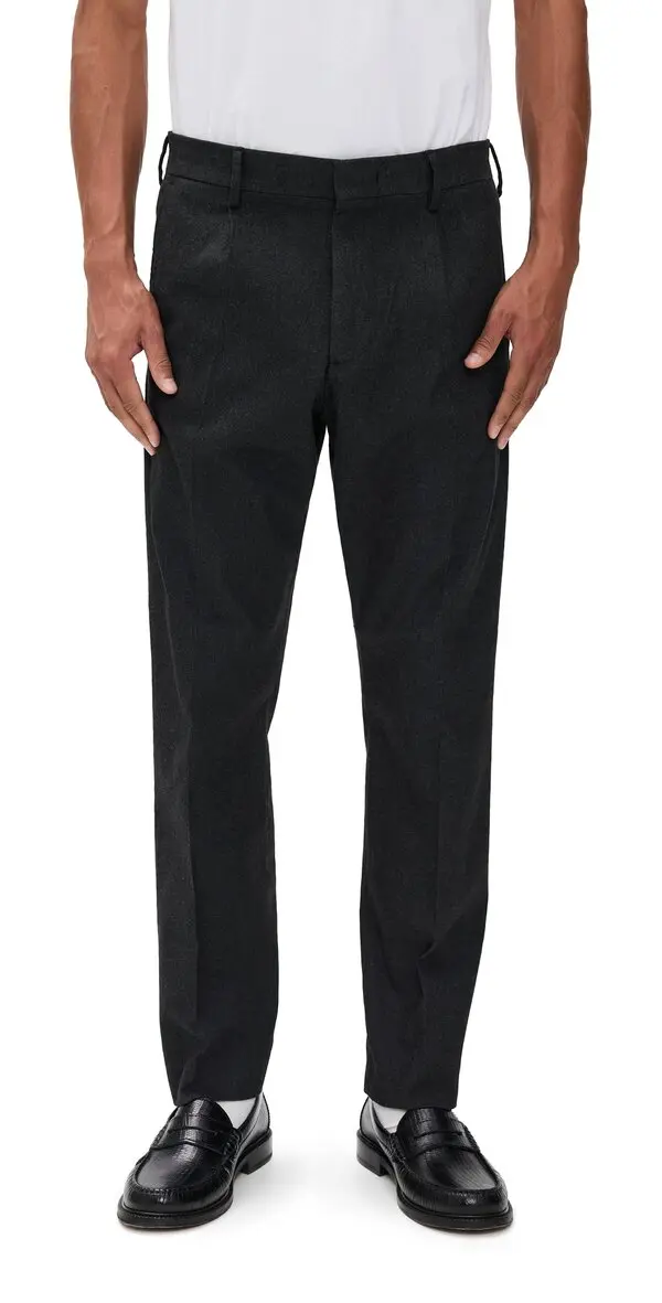 Nn07 Bill Relaxed Taper Trousers - Black Multi