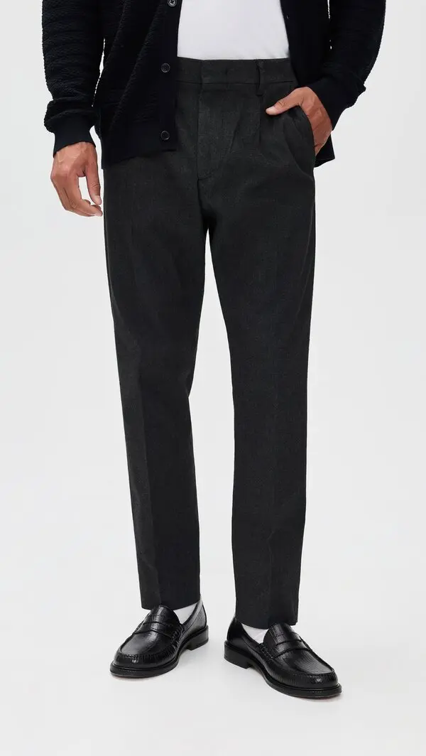 Nn07 Bill Relaxed Taper Trousers - Black Multi