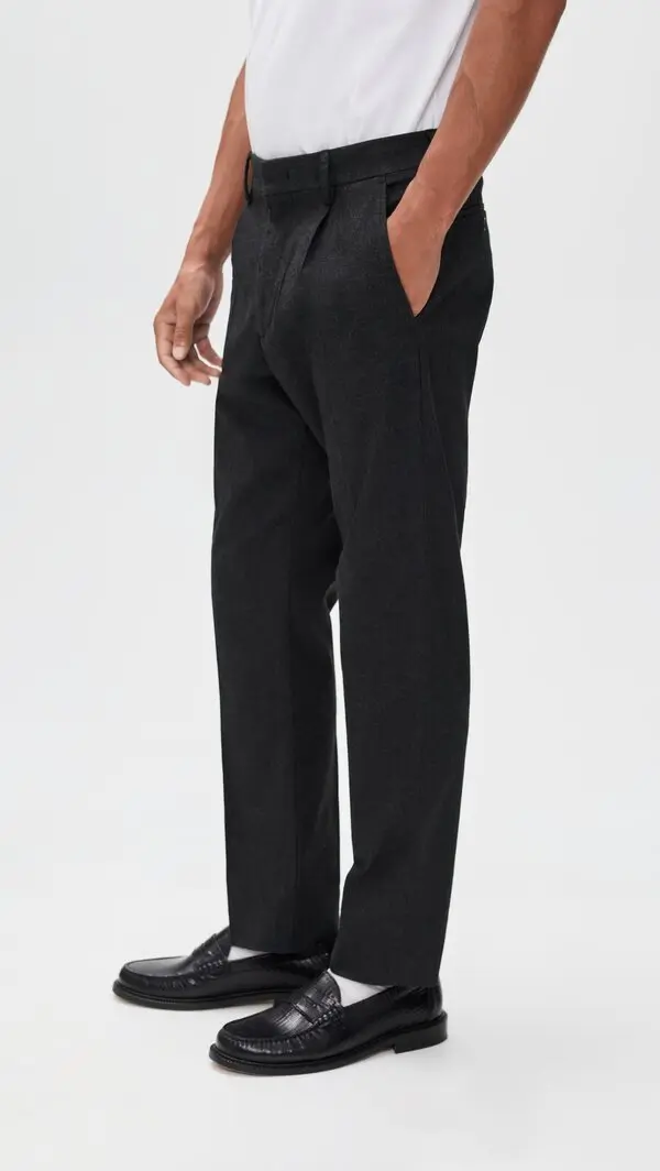 Nn07 Bill Relaxed Taper Trousers - Black Multi