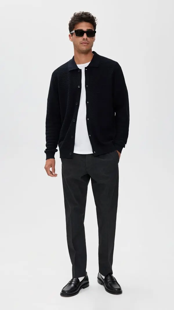 Nn07 Bill Relaxed Taper Trousers - Black Multi