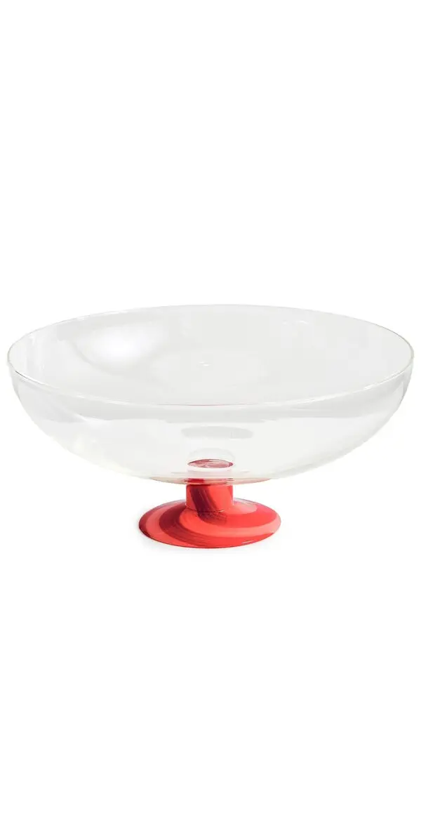 FAZEEK Swirl Salad Bowl - Red/pink