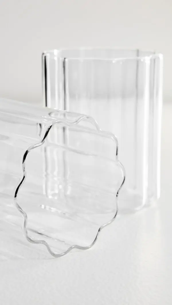 FAZEEK Wave Glasses Set Of 2 - Clear